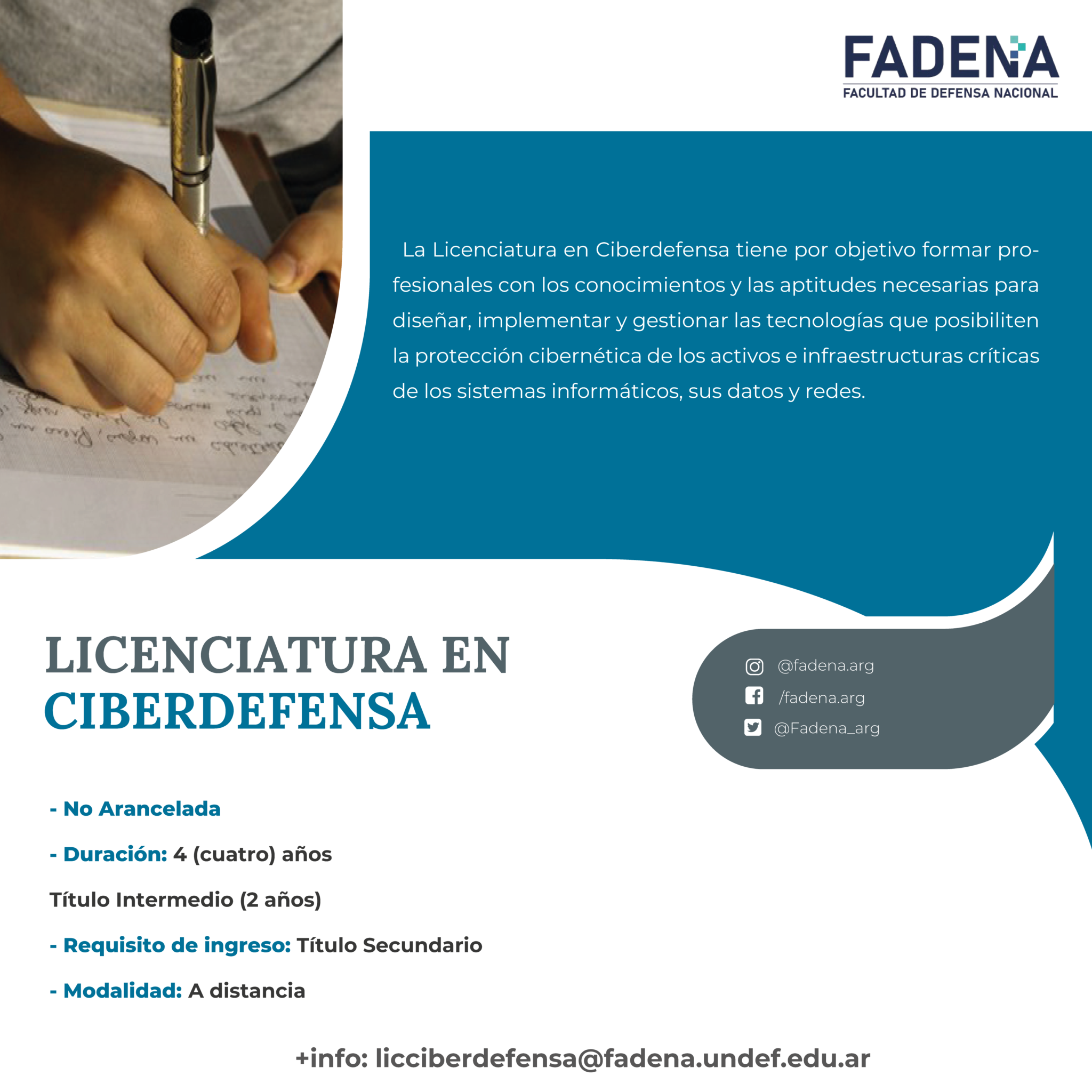 FADENA amplía su propuesta académica para el ciclo lectivo 2025 – FADENA